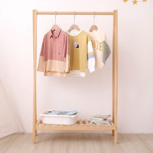 A-Frame Clothes Rack - 1 & 2 Tier (Pine Wood) - Bamboo Planet